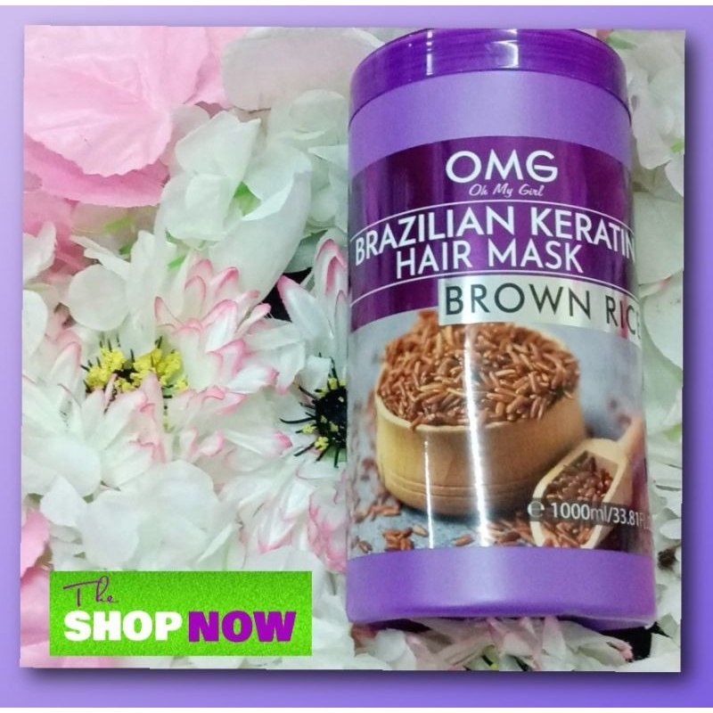OMG BRAZILIAN Keratin Mask 1000ml (BROWN RICE) | Shopee Philippines