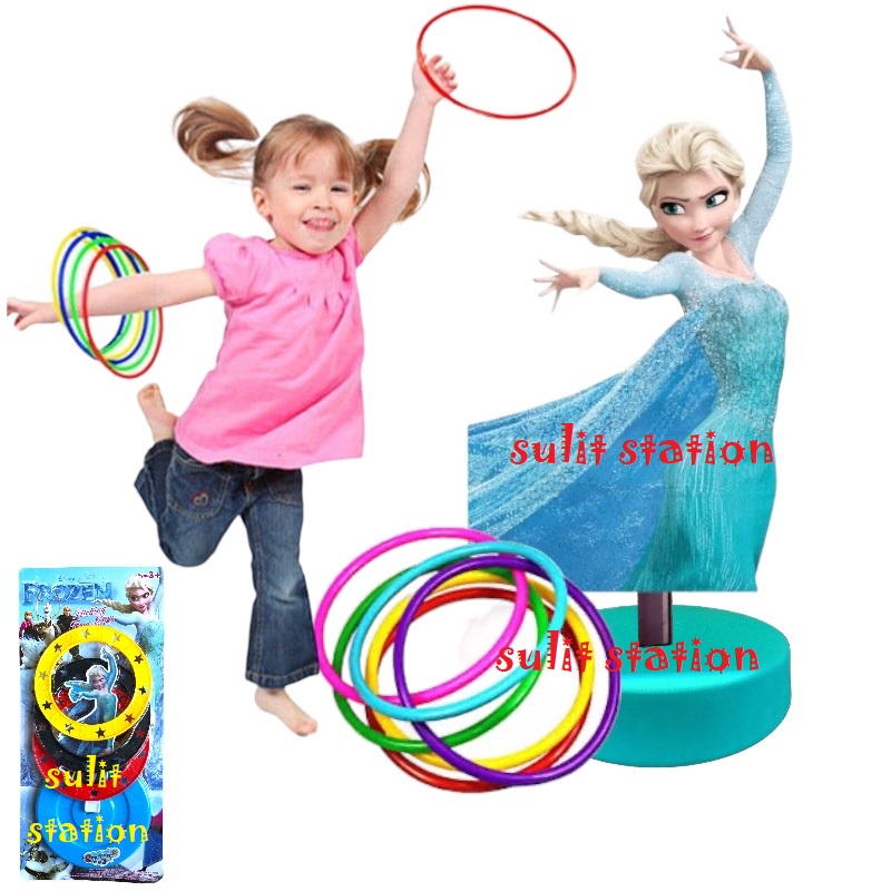 FROZEN ELSA ANNA OLAF PITCHING SHOOT TOSS RINGs STANDEE STAND ring FUN ...