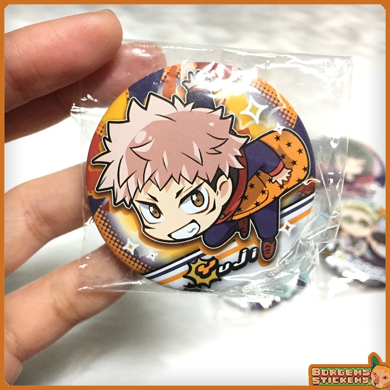 Jujutsu Kaisen Chara Banchoukou Can Badge Gojo Megumi Sukuna Yuuji ...