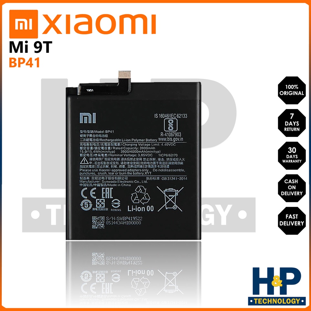 BP41 Battery Xiaomi Mi 9T | Shopee Philippines