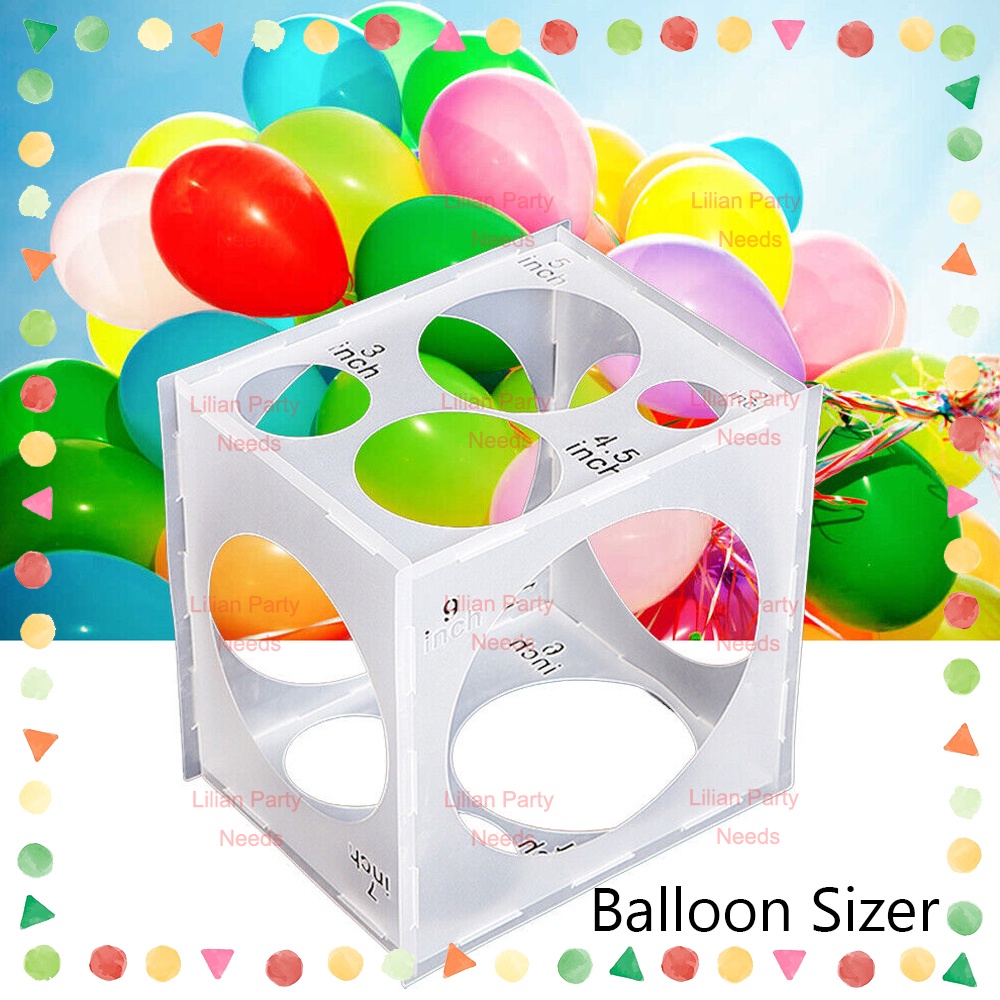 𝐋𝐢𝐥𝐢𝐚𝐧 𝐏𝐚𝐫𝐭𝐲 𝐍𝐞𝐞𝐝𝐬 11 Holes Balloon Sizer Box Balloon Columns Make Balloon Size Measurement Tool ...