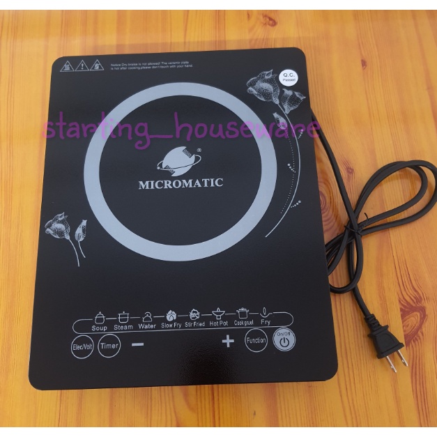 Micromatic MIC-21 1600watts 8 Multiple Cooking Functions Induction ...