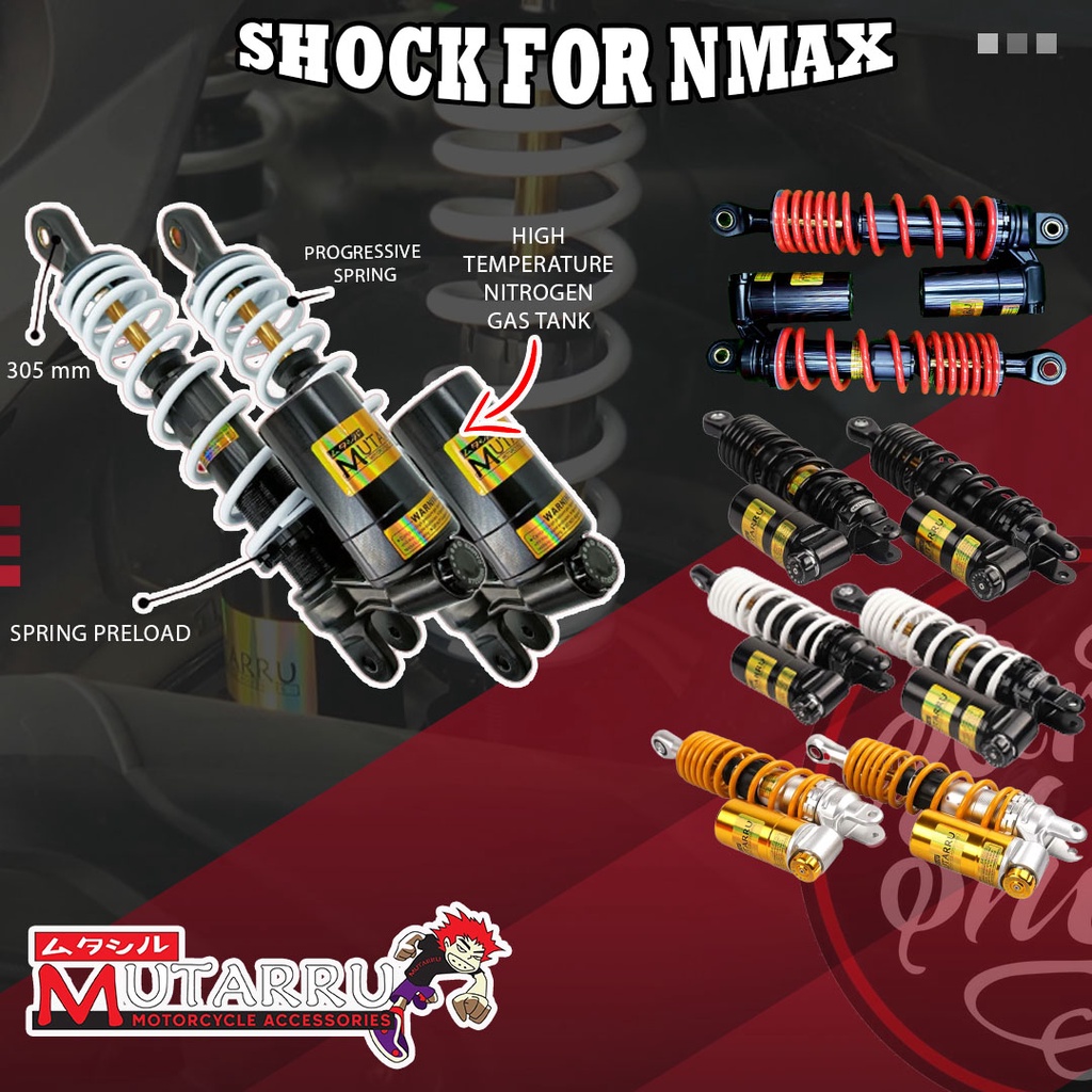 MUTARRU INVERTED SHOCK V2 (Adjustable spring & rebound) | Shopee ...