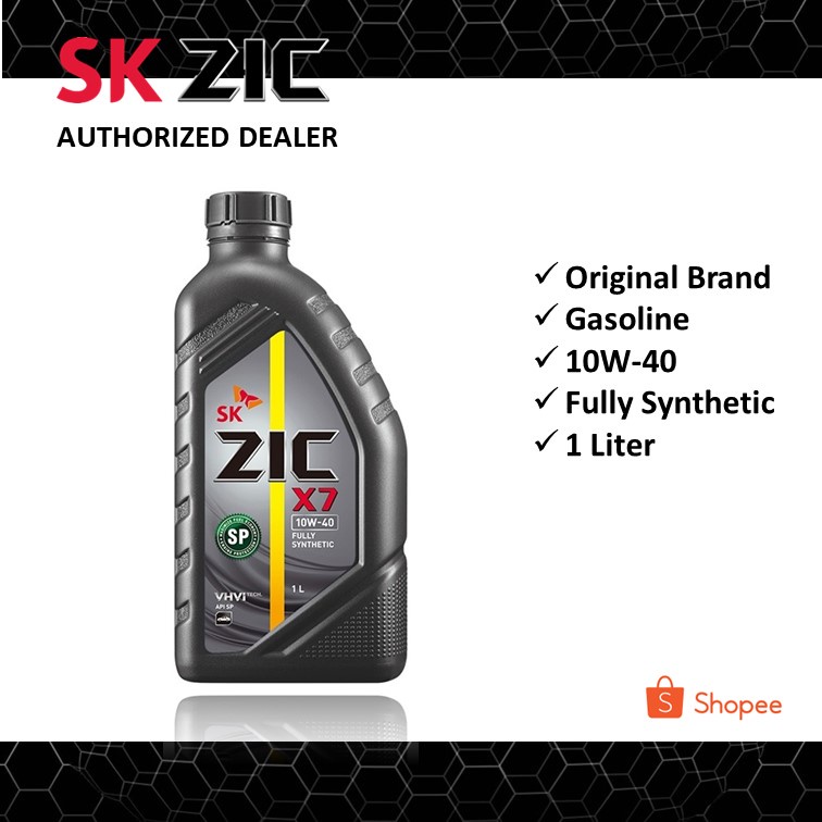 SK Zic X7 10W-40 Gasoline Engine Oil Fully Synthetic 1L | Shopee Philippines