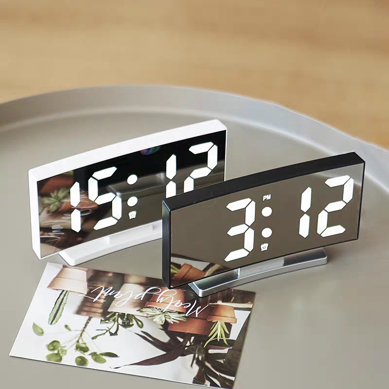 LED Ultra Thin Mirror Alarm Clock DCX-669 | Shopee Philippines