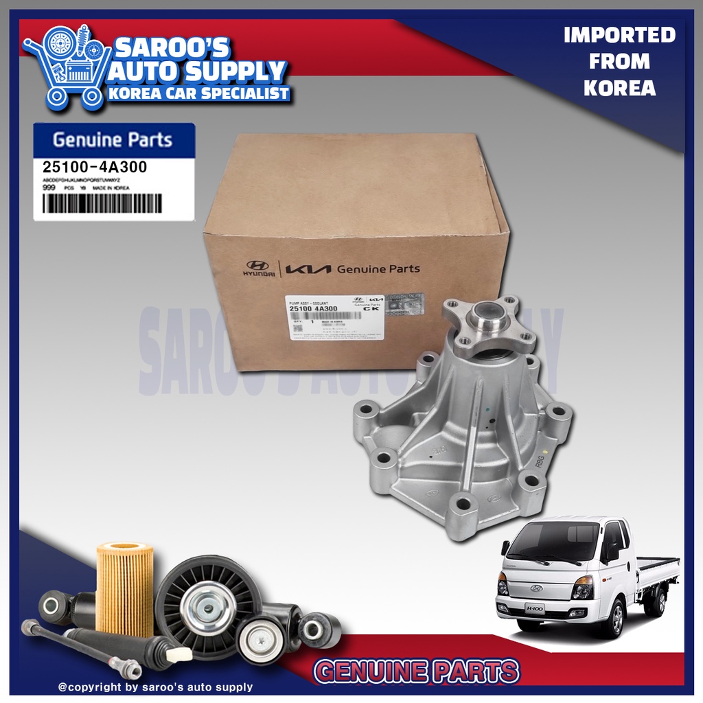 [Genuine] Water Pump For Hyundai H100 (04-19) , CRDI , Original Parts ...