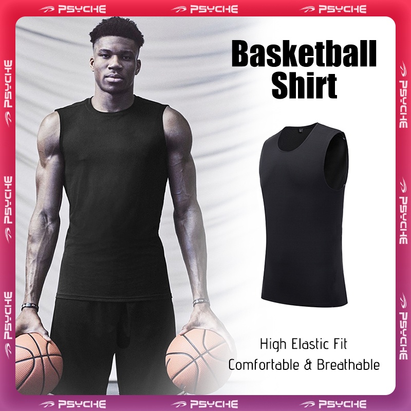 「Psyche」 Sport Tight Training Vest Compression Fitness Tops Basketball ...