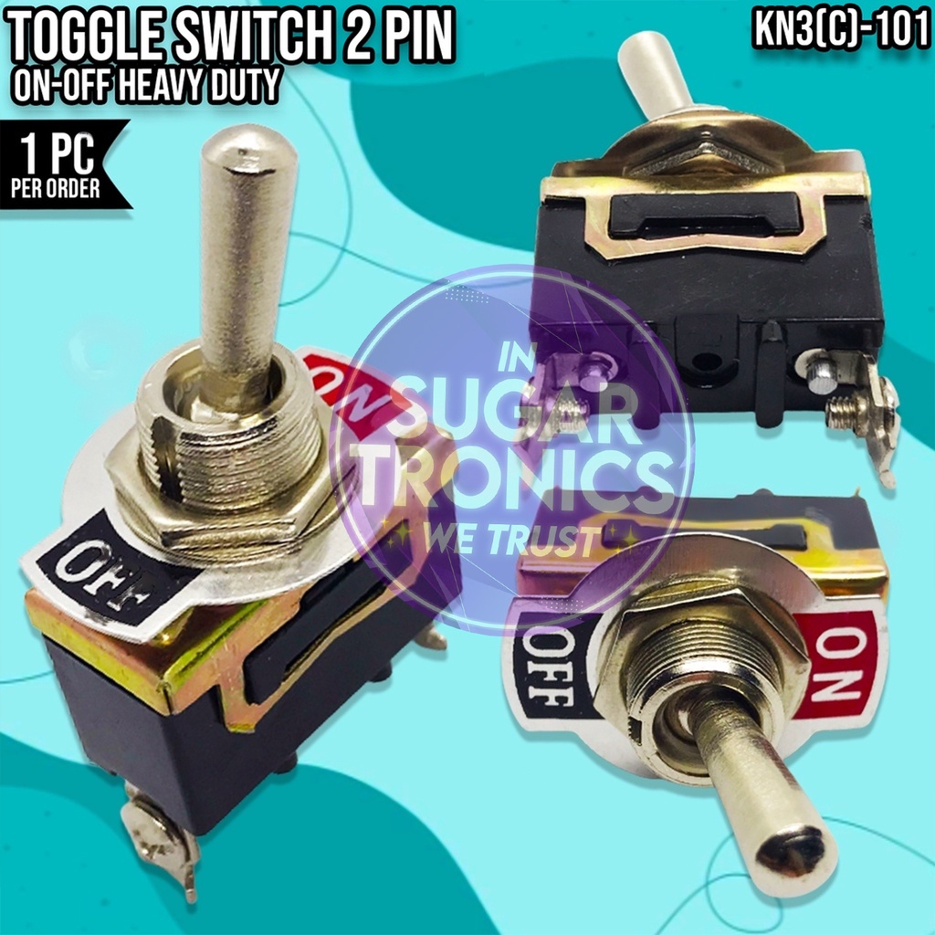 Toggle switch 2 pin ON-OFF Heavy duty ELECTRONICS | Shopee Philippines