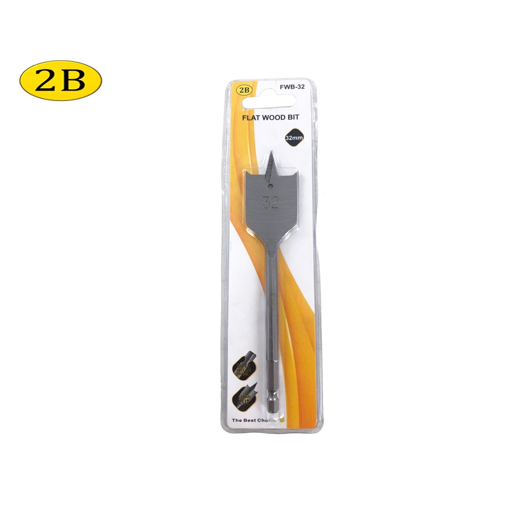 2B Flat Wood 10mm-32mm Bit Spade Drill Bit Woodworking Spade Bits ...