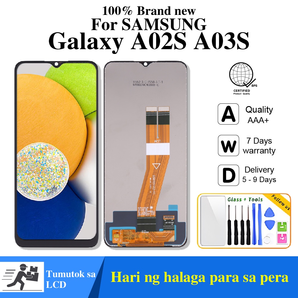 For Samsung A03 A02S A03S LCD digital touch screen display frame component replacement | Shopee ...