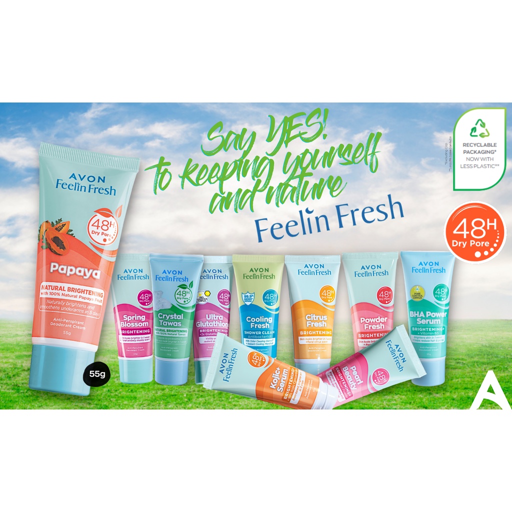 BUY 1 TAKE 1 Feelin Fresh Quelch Deodorant Cream 60g Under Arm ...