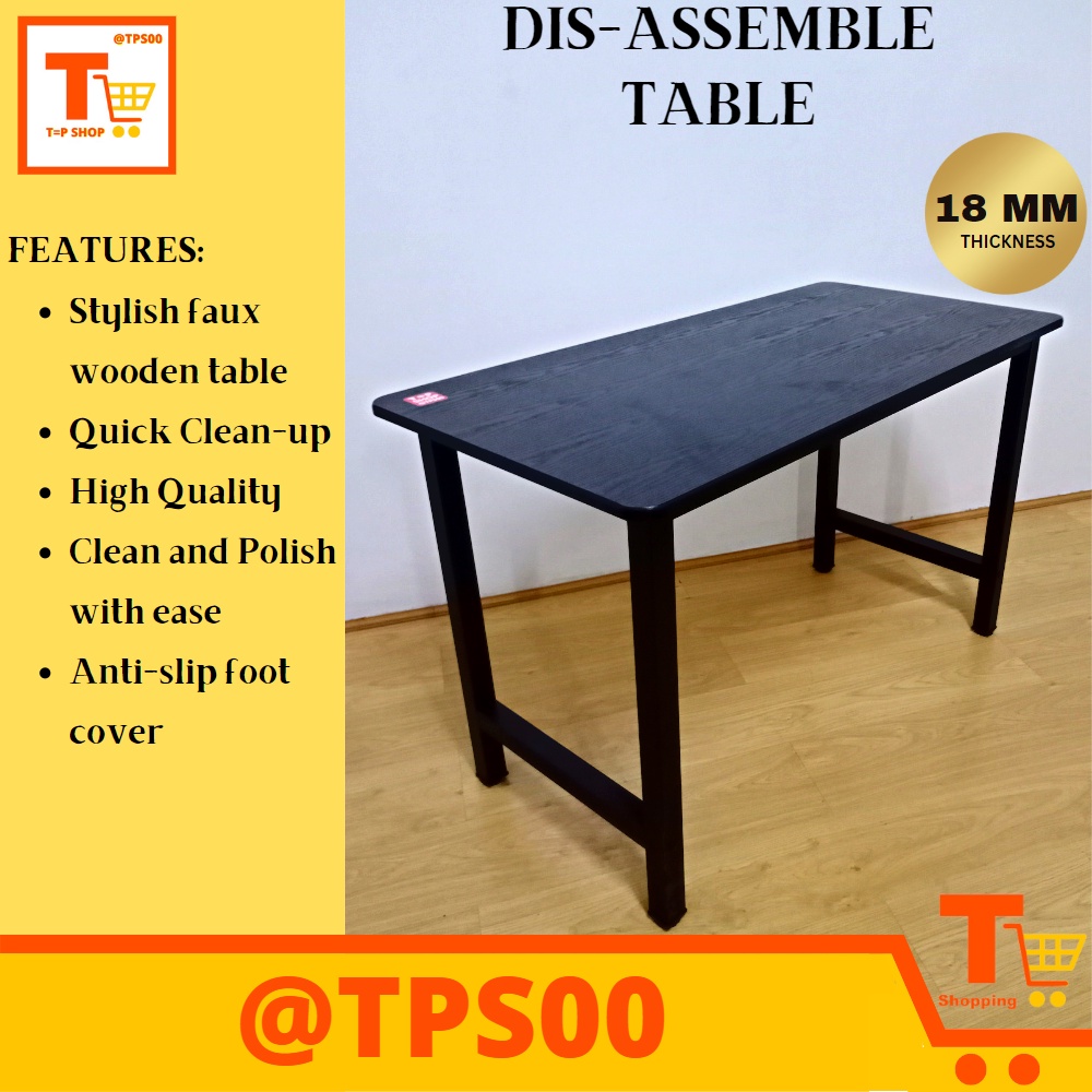 DISASSEMBLE RECTANGULAR DINING TABLE - STUDY TABLE / OFFICE TABLE ...