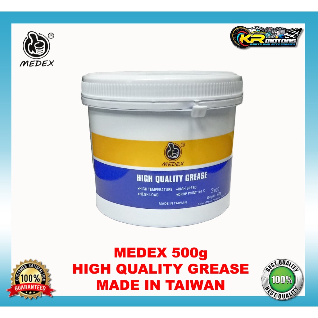 Medex High Low Temperature Grease Multi-Purpose 500g & 10W40 Motorcycle ...
