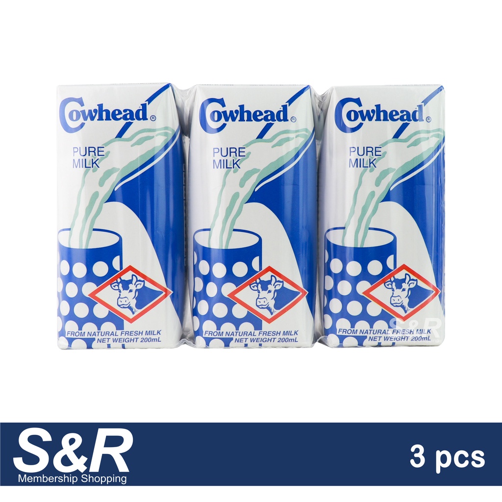 Cowhead Pure Milk (200mL x 3pcs) | Shopee Philippines