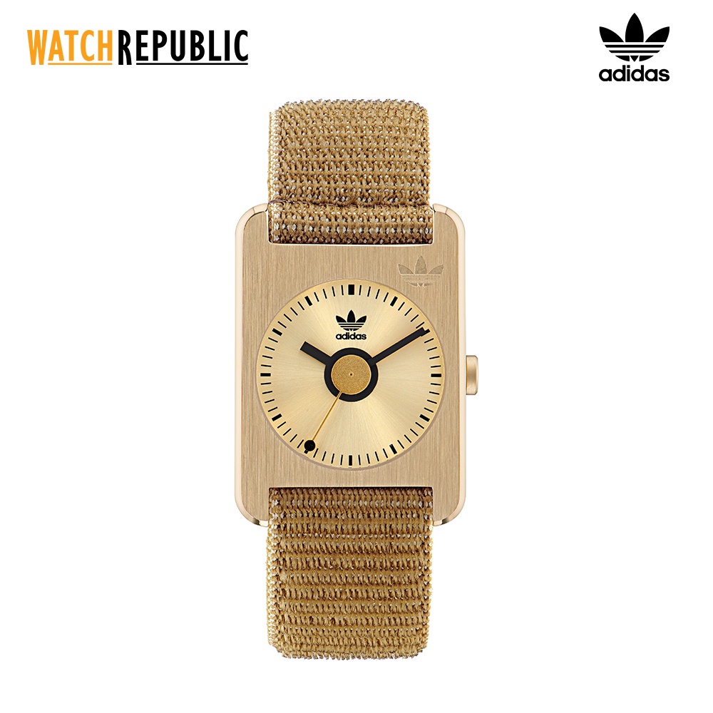 Adidas Retro Pop One Green Fabric Analog Quartz Watch For Unisex ...