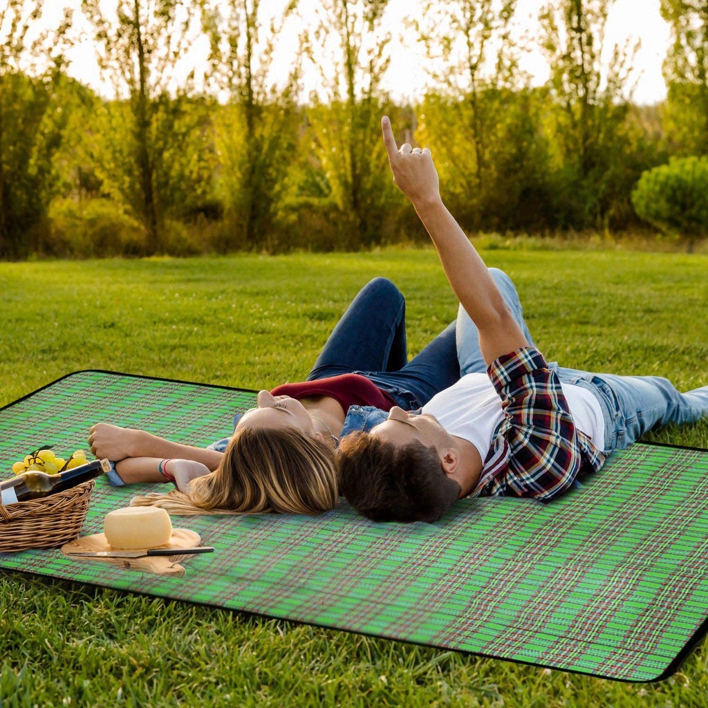 ☌Picnic Mat Picnic Blankets Waterproof Sandproof Beach Mat | Shopee ...