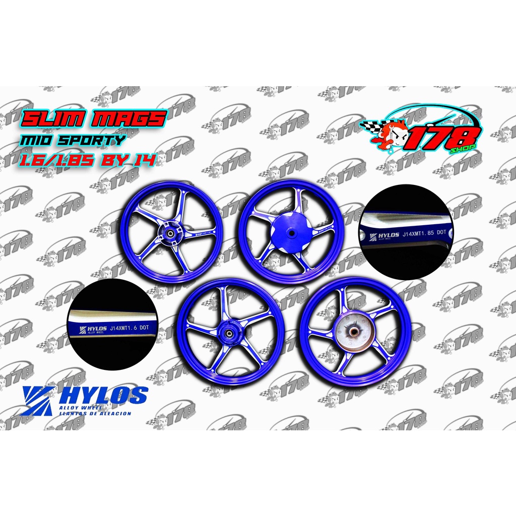 Hylos alloy mags mio sporty 14" w/bearing | Shopee Philippines
