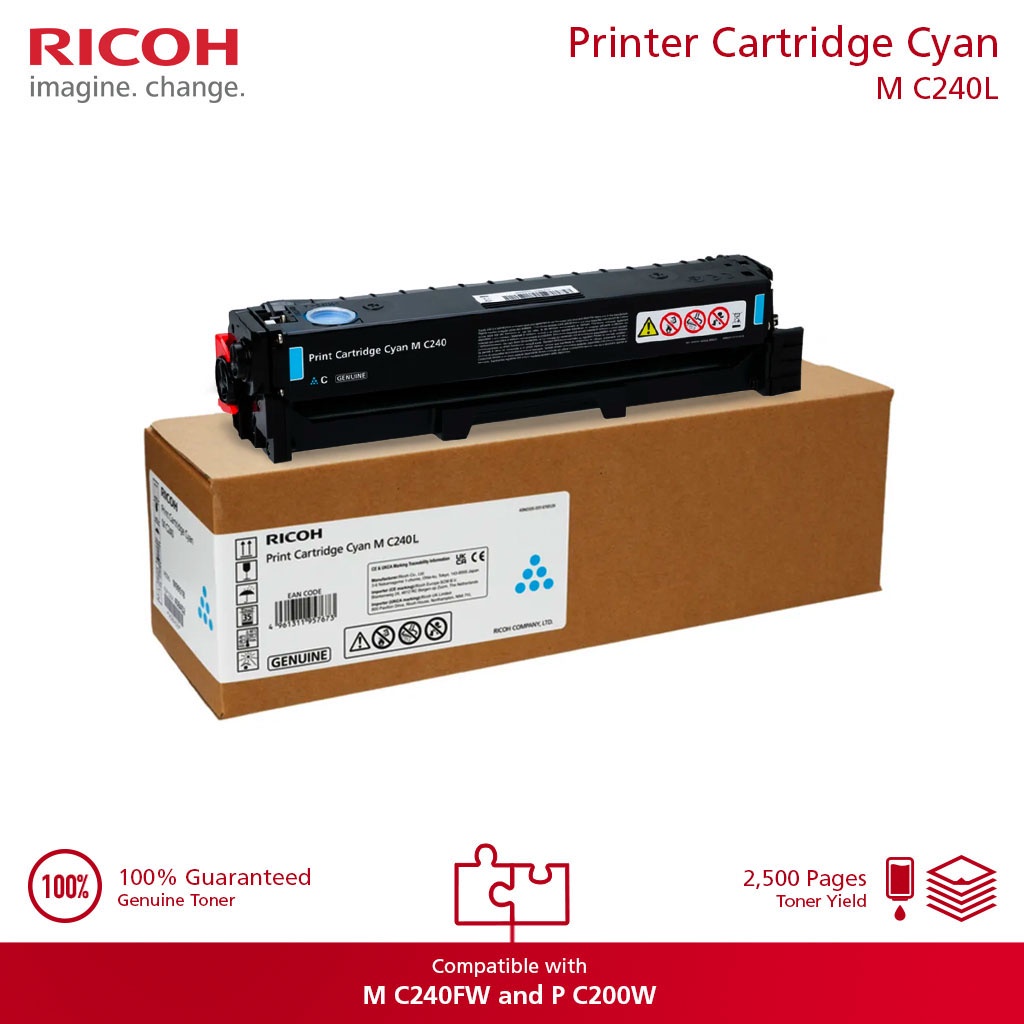 Ricoh P C200W - Print Cartridge MC 240L (CMYK) | Shopee Philippines