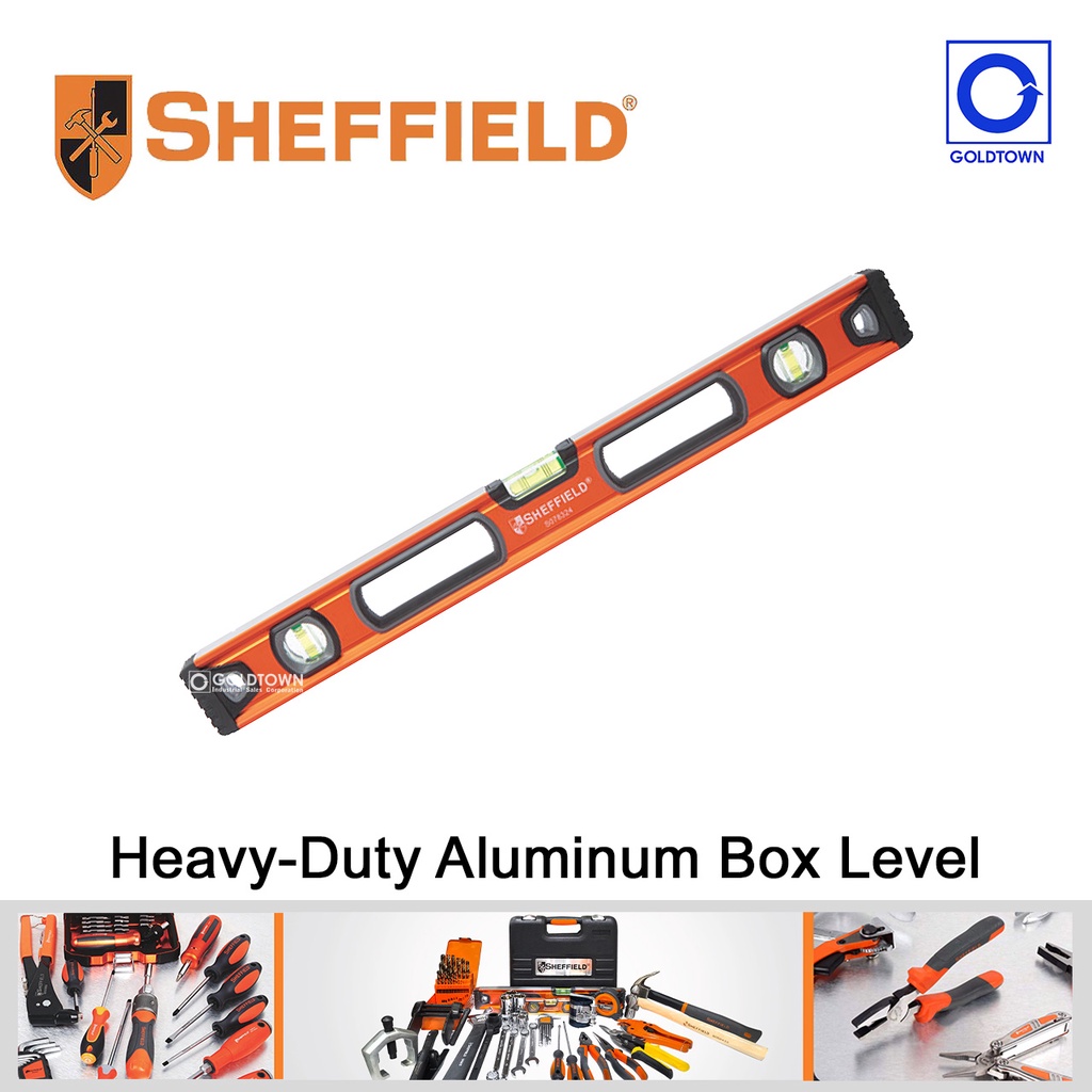 Sheffield Aluminum Box Level 18" to 48" Heavy-Duty with magnetic base ...