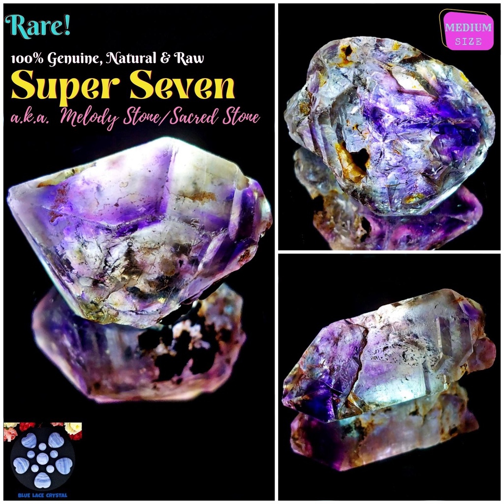 Rare! Super Seven (Medium Size) | Super 7 a.k.a. Melody Stone/Sacred ...