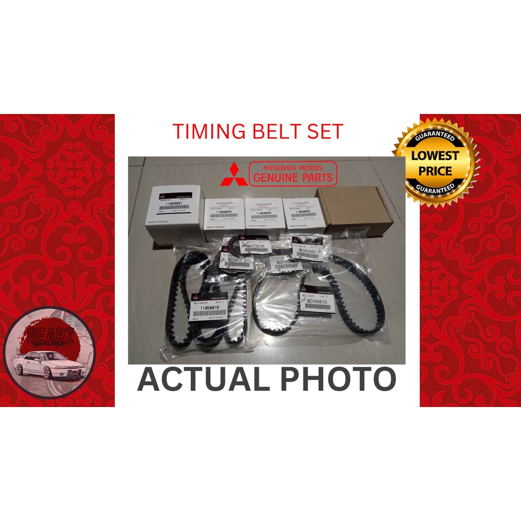 TIMING BELT SET FOR: MONTERO, STRADA, L200 TRITON (2008-2015) 4D56 ...