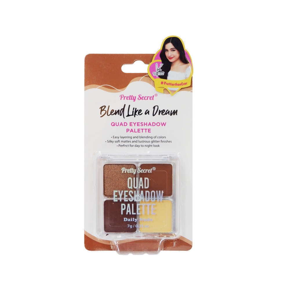 PRETTY SECRET Quad Eyeshadow Palette - Daily Nude 7g | Shopee Philippines