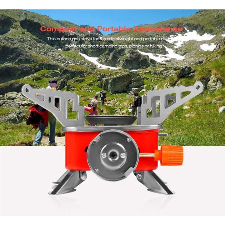 PORTABLE CARD TYPE STOVE Outdoor gas stove Outdoor tools Mini folding ...