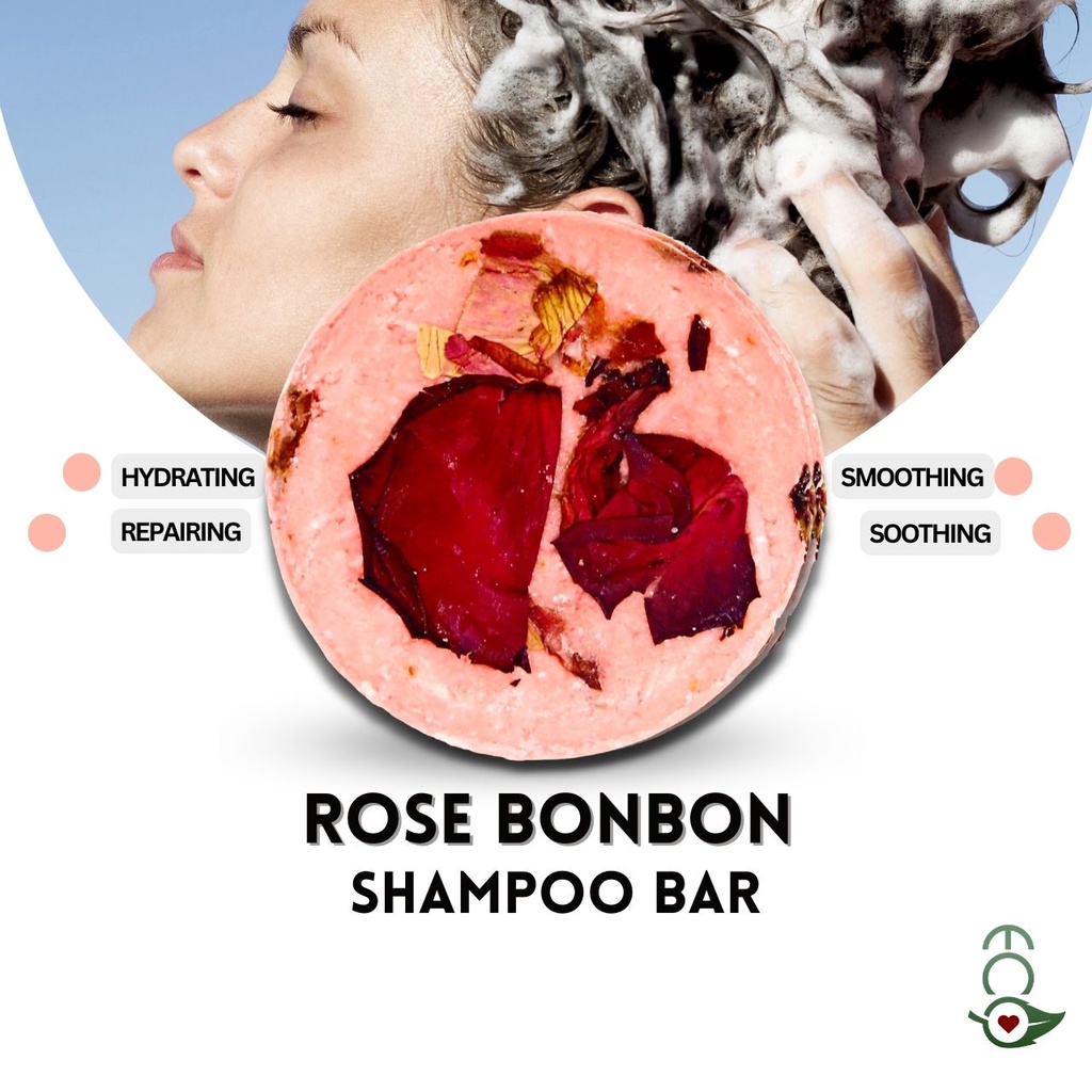 Eco Premium Rose Bonbon Shampoo and Conditioner Bar - Scalp Health Hair ...