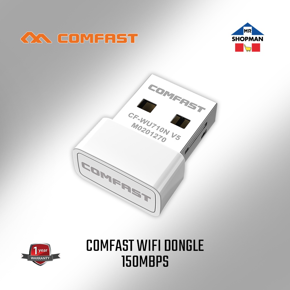 Comfast Wifi Dongle WU710N V5 Mini Adapter 150Mbps Network | Shopee ...