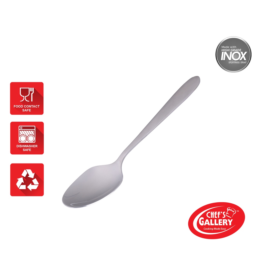 Chef's Gallery Inox Stainless Steel Spoon/Fork/Teaspoon 4.5mm | 100% ...