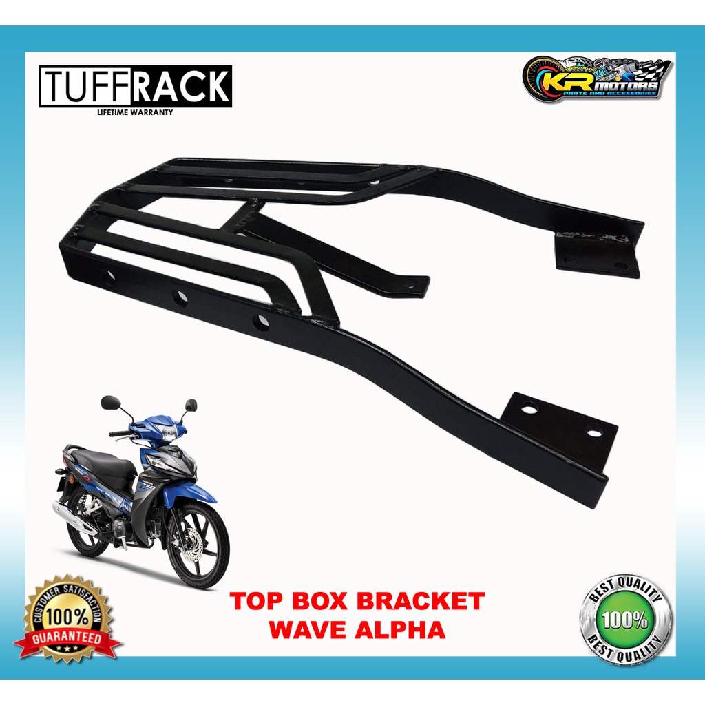 Monorack Top Box Bracket Flat Bar for Motorcycle / Scooters - TUFF Rack ...