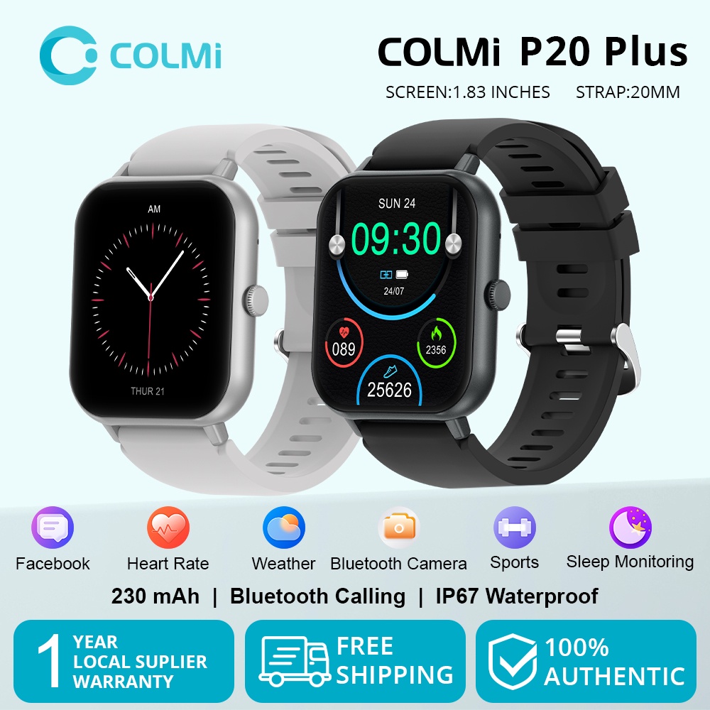 COLMI P20 PLUS Smart Watch Bluetooth Calling 4 Games Calculator IP67 ...