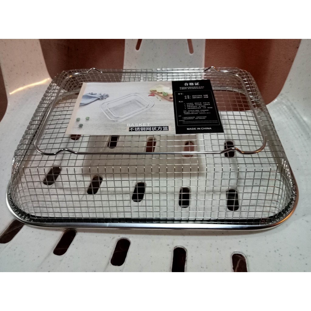 Wire Mesh Colander Stainless Strainer Drainer Basket, salaan Heavy duty ...
