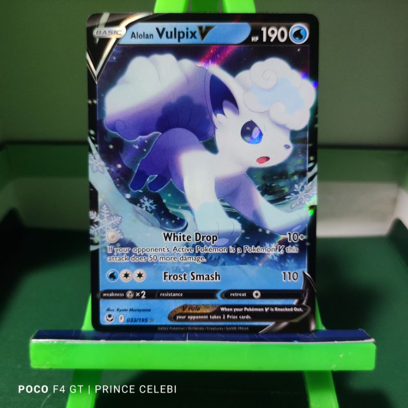 Pokemon TCG - Alolan Vulpix V | Shopee Philippines
