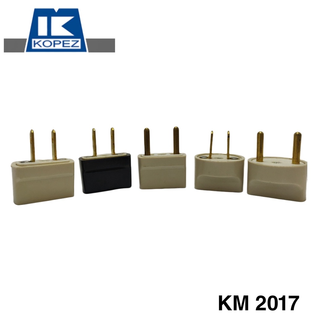 Kopez KM Adaptor Conversion Plug Flat Pin, Round Pin 3A-250V (KM2017 ...