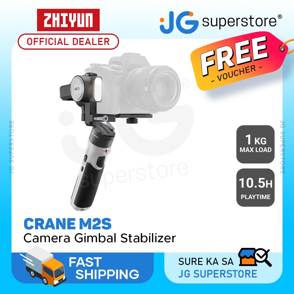 Zhiyun Crane M2S 3-Axis Handheld Gimbal Stabilizer with Pan, Tilt ...