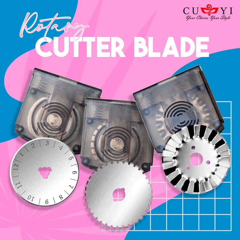 CUYI 3-Way Rotary Cutter Blade ( Straight, Wave, Perforated ) | Shopee ...