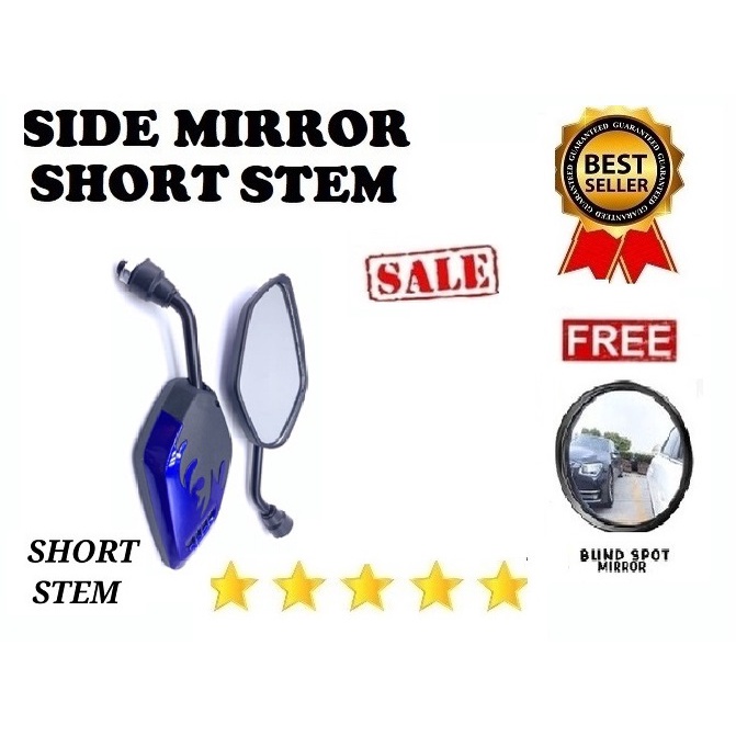 RUSI Korak 110 / Motorcycle Side Mirror dahon type short stem mix color ...