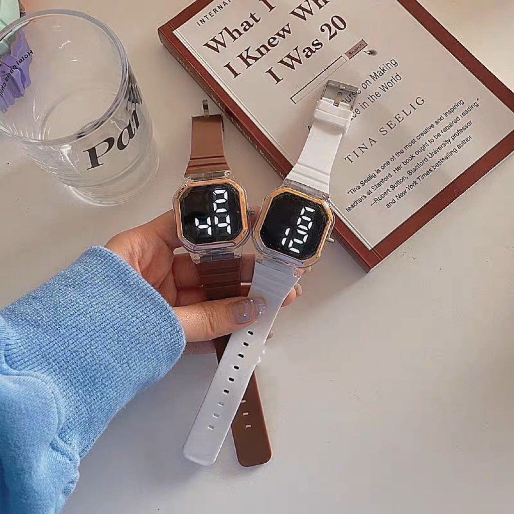 Aesthetic Led Watch Digital Water Resistant Fashion Unisex Watches ...