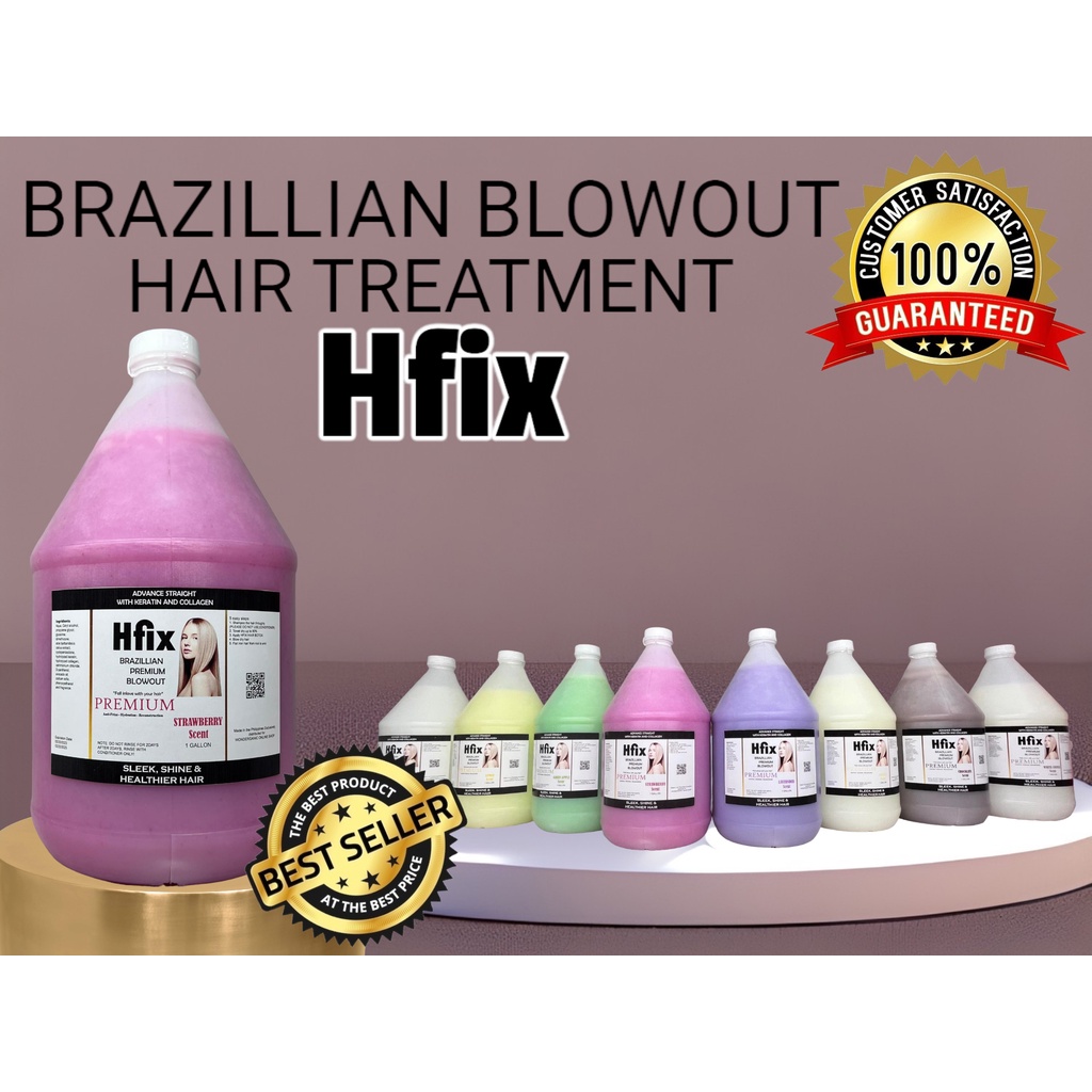 1 Gallon Authentic Hfix Brazilian Blowout with Keratin and Collagen 100% Original Brazilian ...