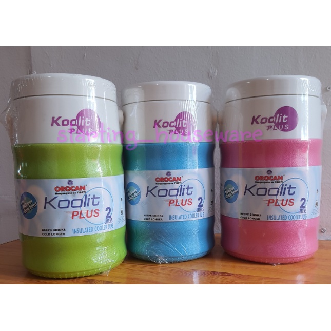 OROCAN MINI KOOLIT PLUS INSULATED COOLER JUG#9020 (2 LITERS) WITH FREE ...