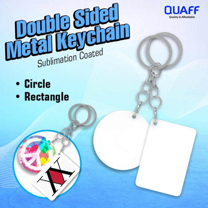 Sublimation Printable Double Sided Metal Keychain 5 Pcs | Shopee ...