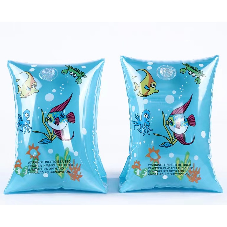 Kids Water Sports Inflatable Water Sleeve Armbands 1 Pair PVC Swimming ...