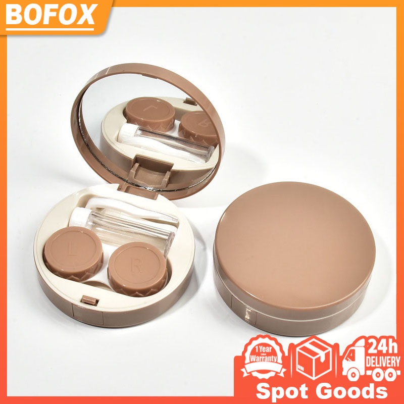 Contact Lens Box Round Simple Portable Beautiful Pupil Care Box Contact ...