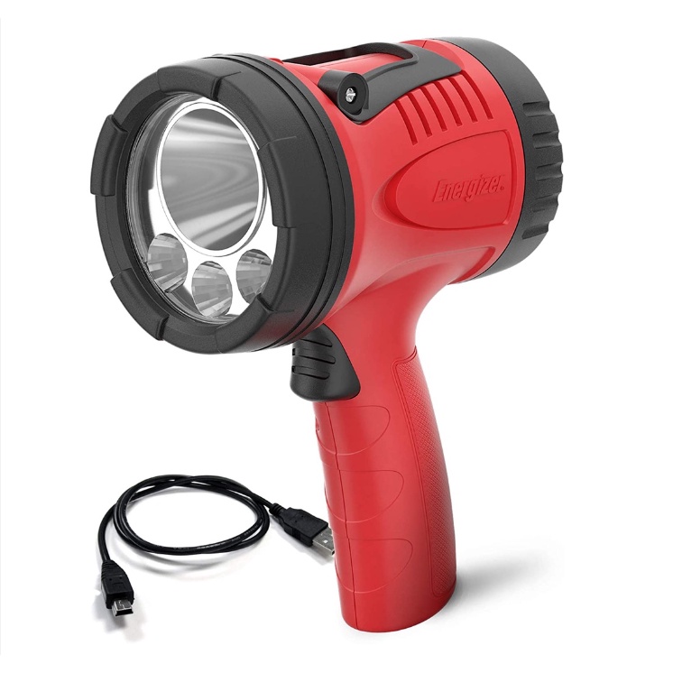 ENERGIZER Rechargeable Spotlight Powerful LED Beam Heavy Duty Rugged ...