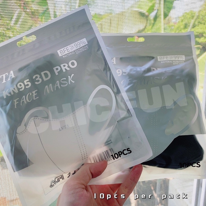 LVTA PRO Quality KF95 3D Face Mask 10PCS | Shopee Philippines