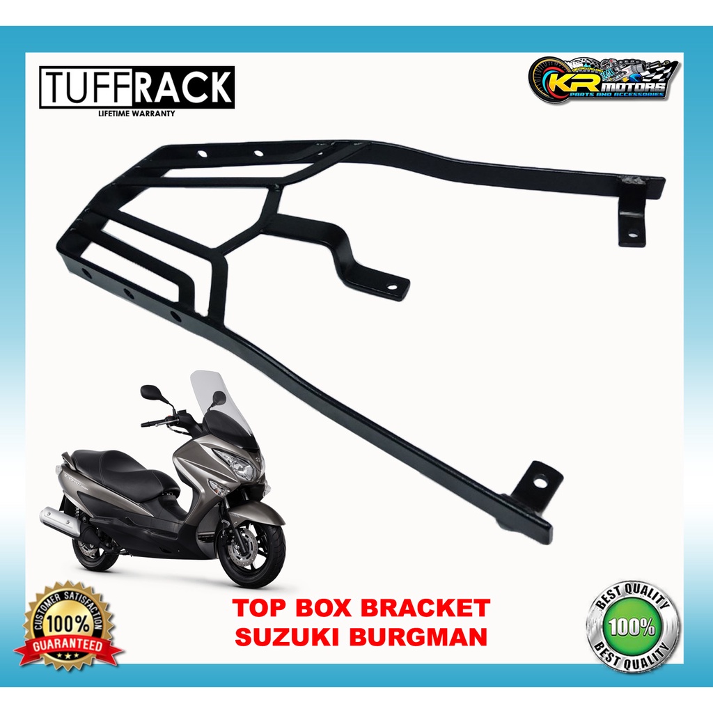 Monorack Top Box Bracket Flat Bar for Motorcycle / Scooters - TUFF Rack ...