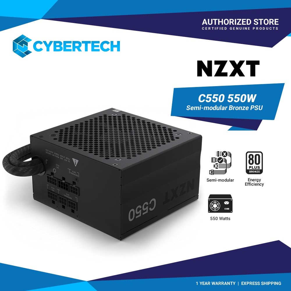 NZXT C550 Bronze 550W 80 Plus Semi Modular PA-5B1BB-US | Shopee Philippines