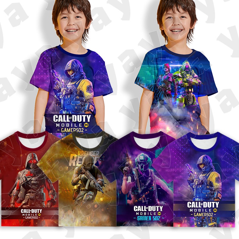 *YAYA*Kids T-Shirt Call of Duty 3D Printed Call of Duty Game Character ...