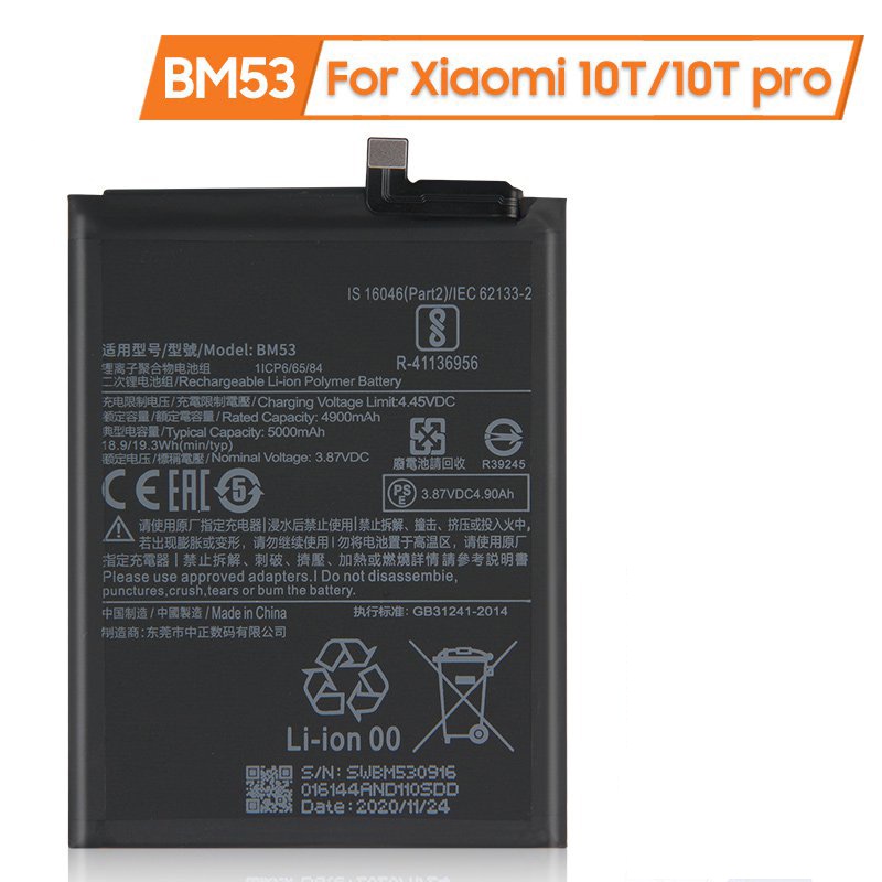 XiaoMi Bm53 Replacement Battery For Xiaomi 10T 10T Pro Mi 10T Mi 10T ...